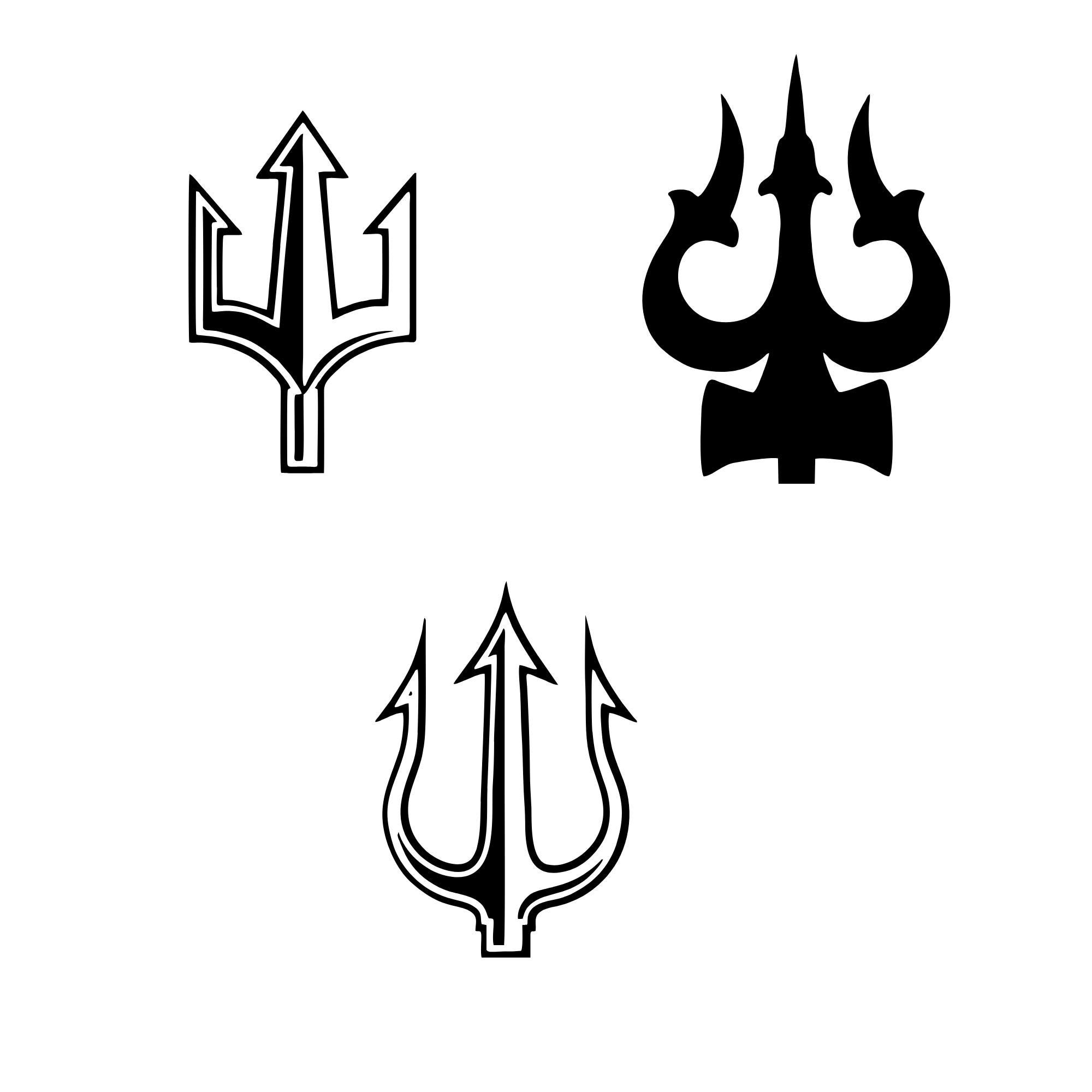 Trident Svg Bundle, Harpoon Clipart, Spear Vector, Tool Decal, Trident ...