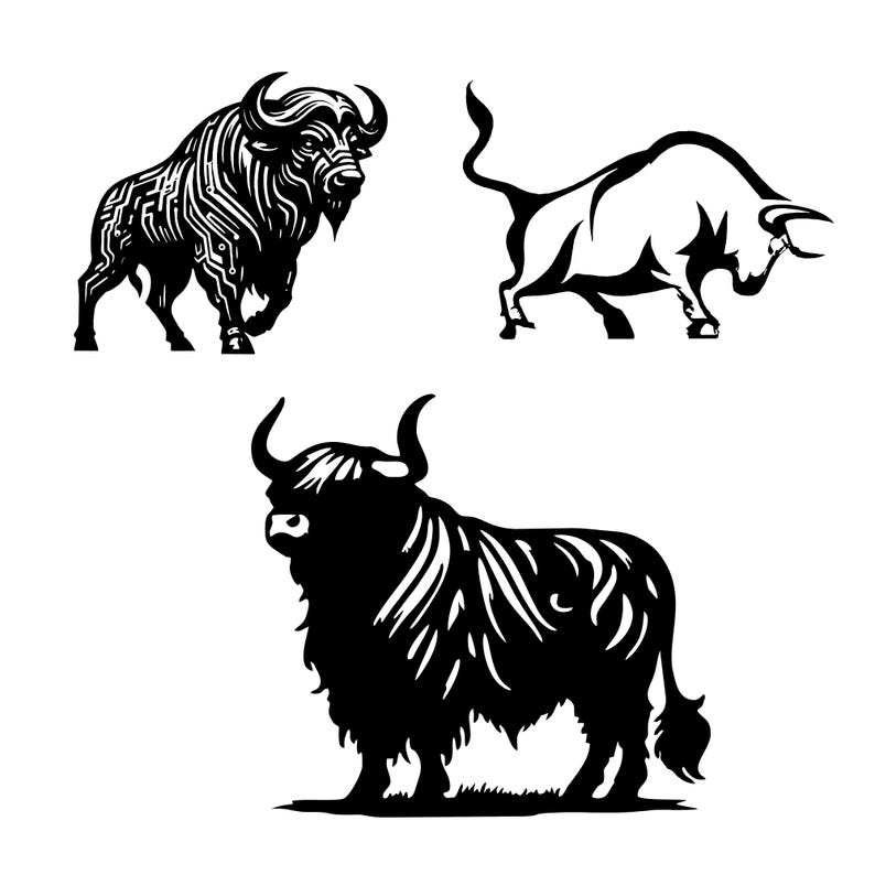 Bull Svg Bundle, Bull Head Clipart, Farm Animal Vector, Texas Decal ...