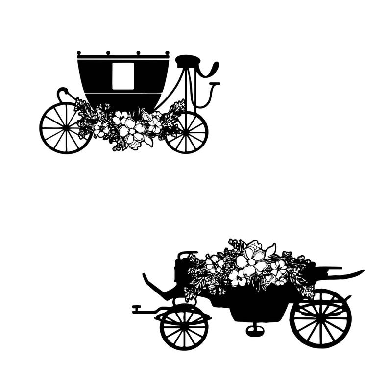 Carriage Svg Bundle, Horse Carriage Clipart, Cinderella Carriage Vector ...