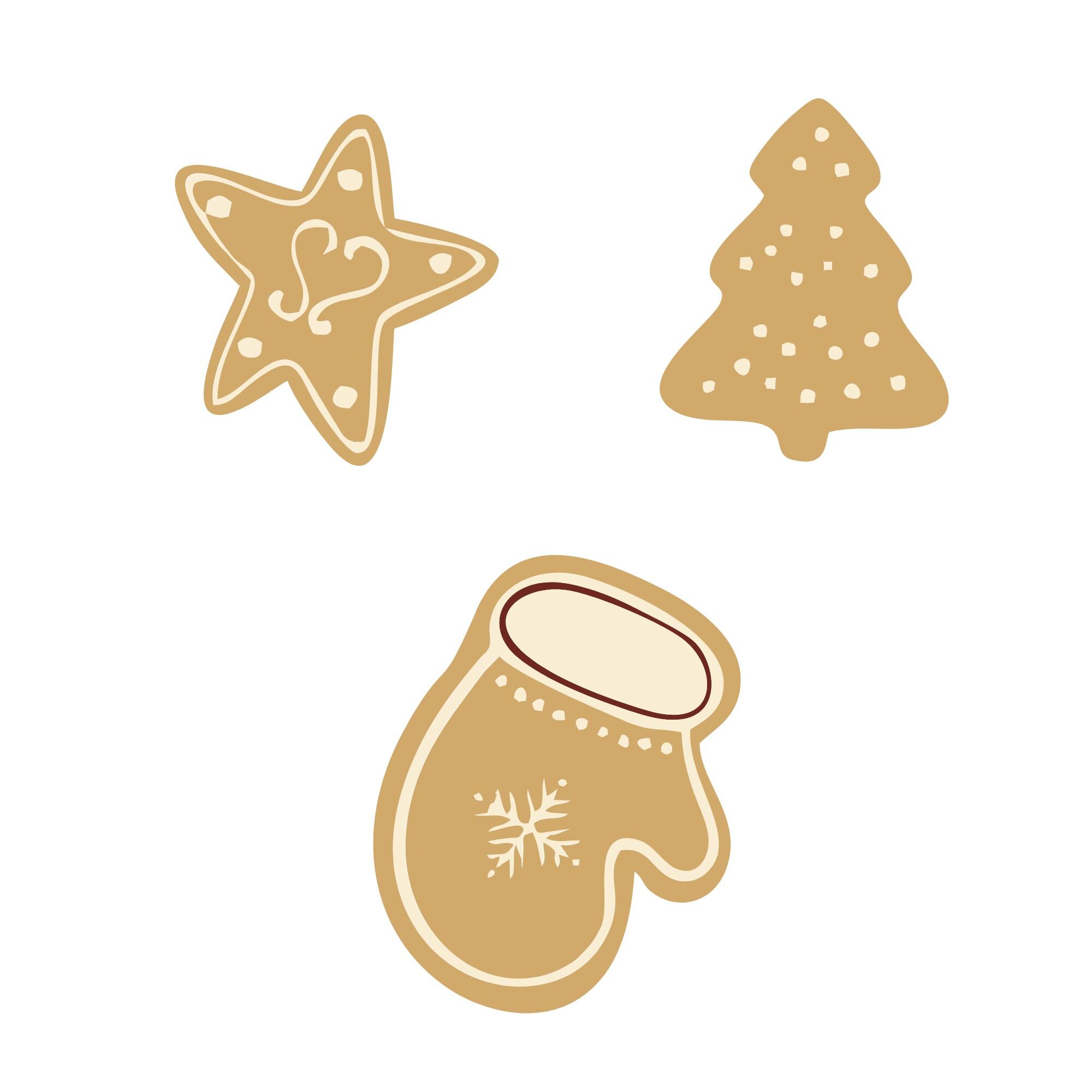 Christmas Cookies Svg Bundle, Cookie Clipart, Gingerbread Cookies ...