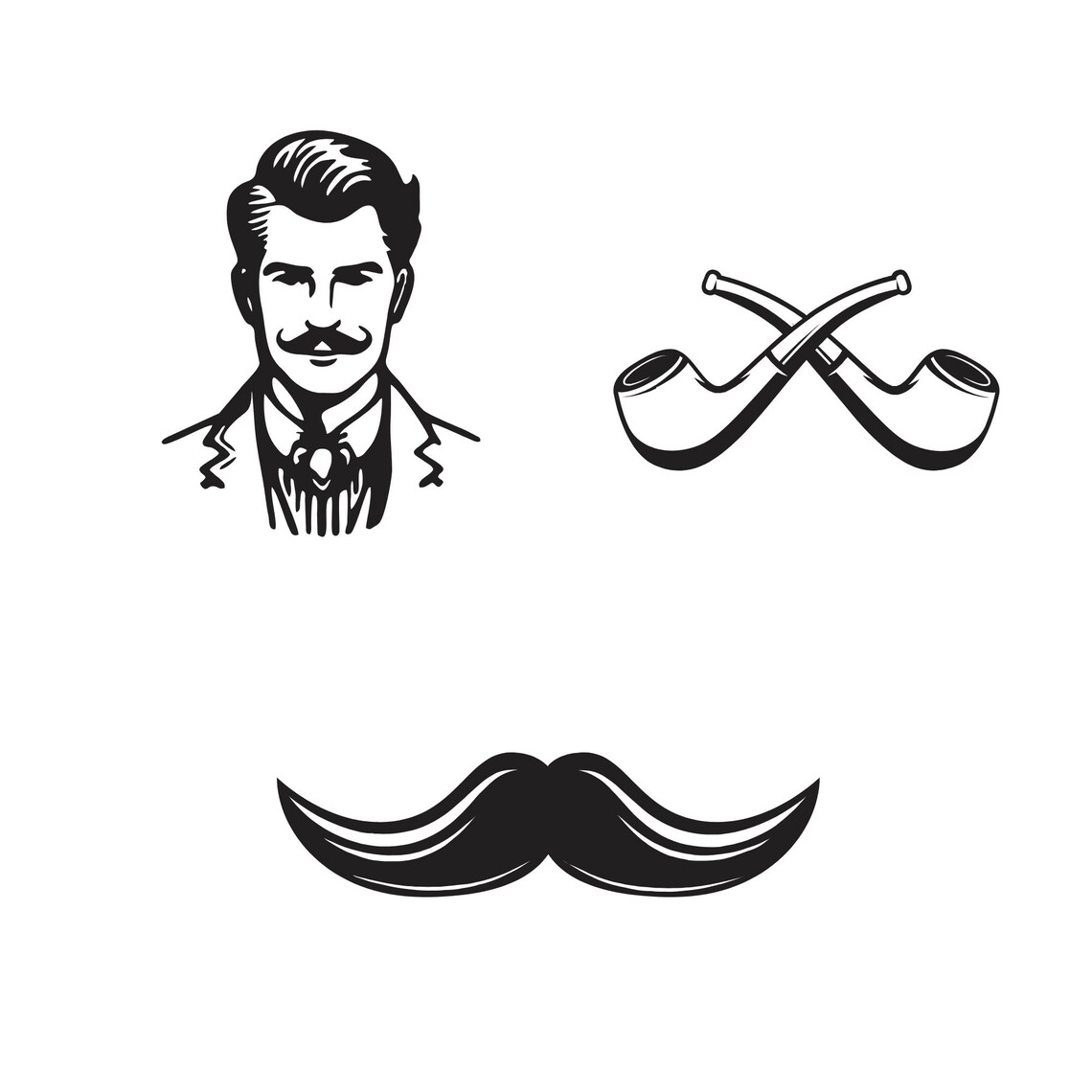 Gentleman Svg Bundle, Mens Accessories Clipart, Old Fashion Vector ...