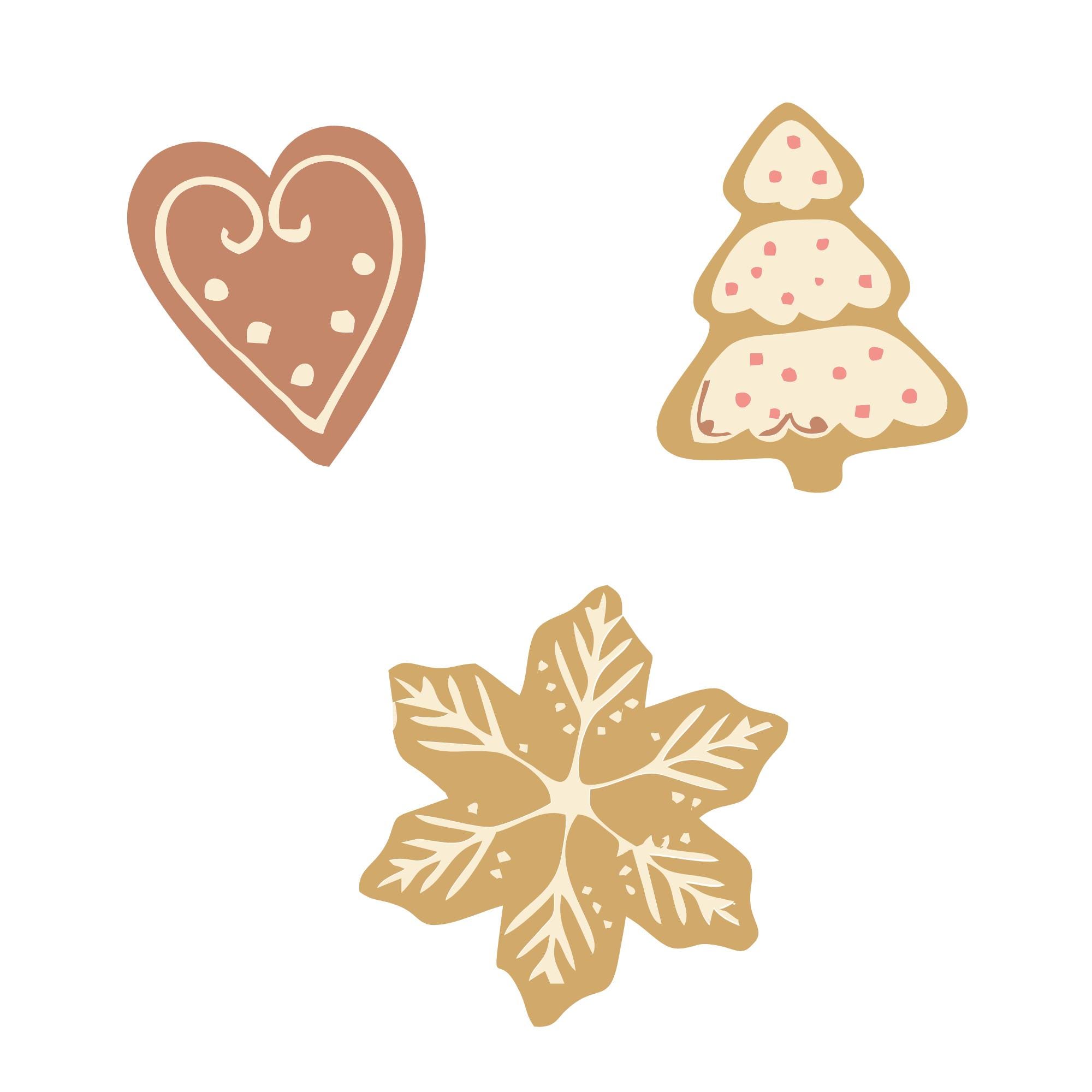 Christmas Cookies Svg Bundle, Cookie Clipart, Gingerbread Cookies ...