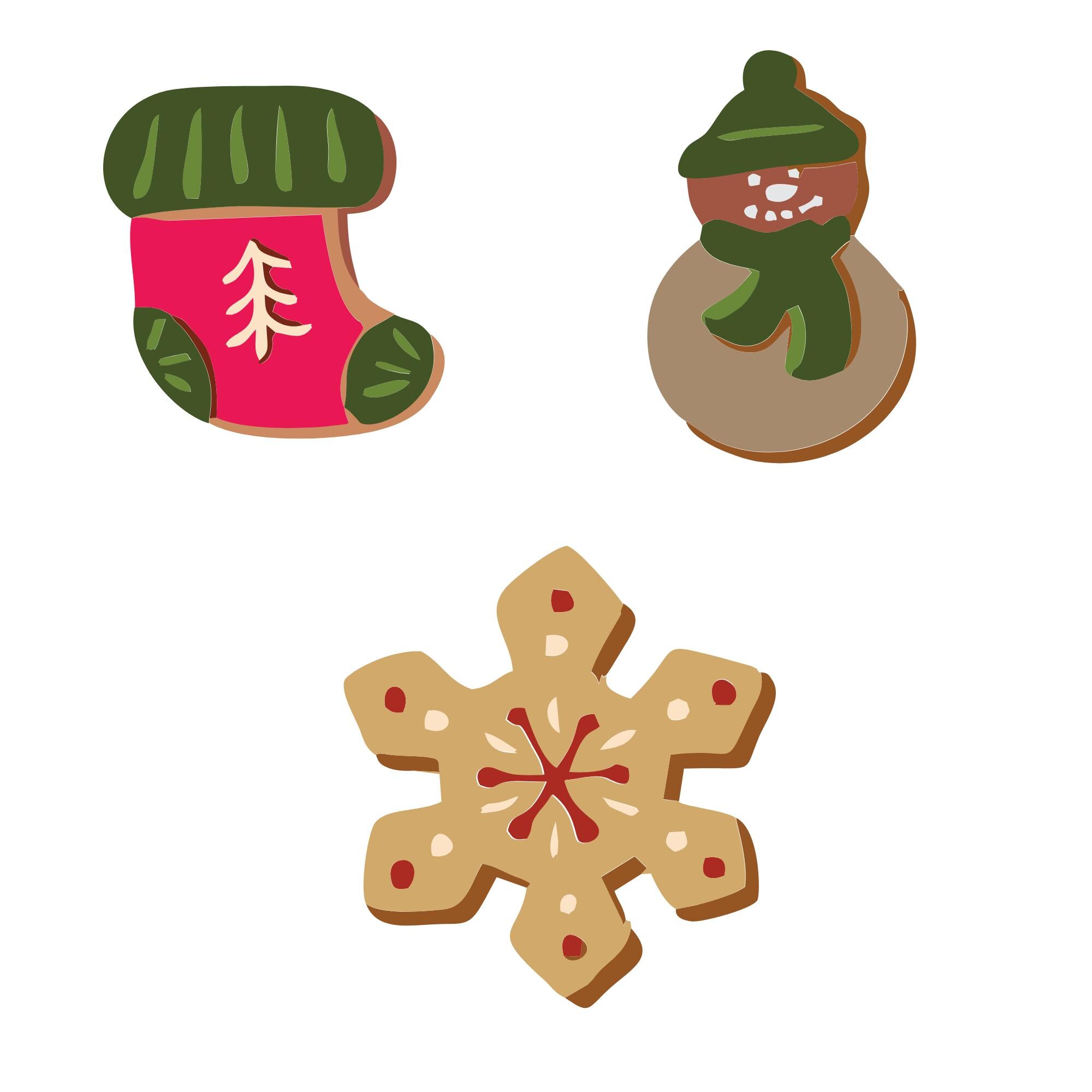 Christmas Cookies Svg Bundle, Cookie Clipart, Gingerbread Cookies ...
