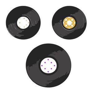 Vinyl Record Svg Bundle, Vinyl Disc Clipart, Vinyl Record Vector ...