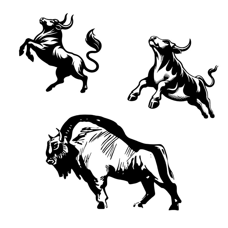 Bull Svg Bundle, Bull Head Clipart, Farm Animal Vector, Texas Decal ...