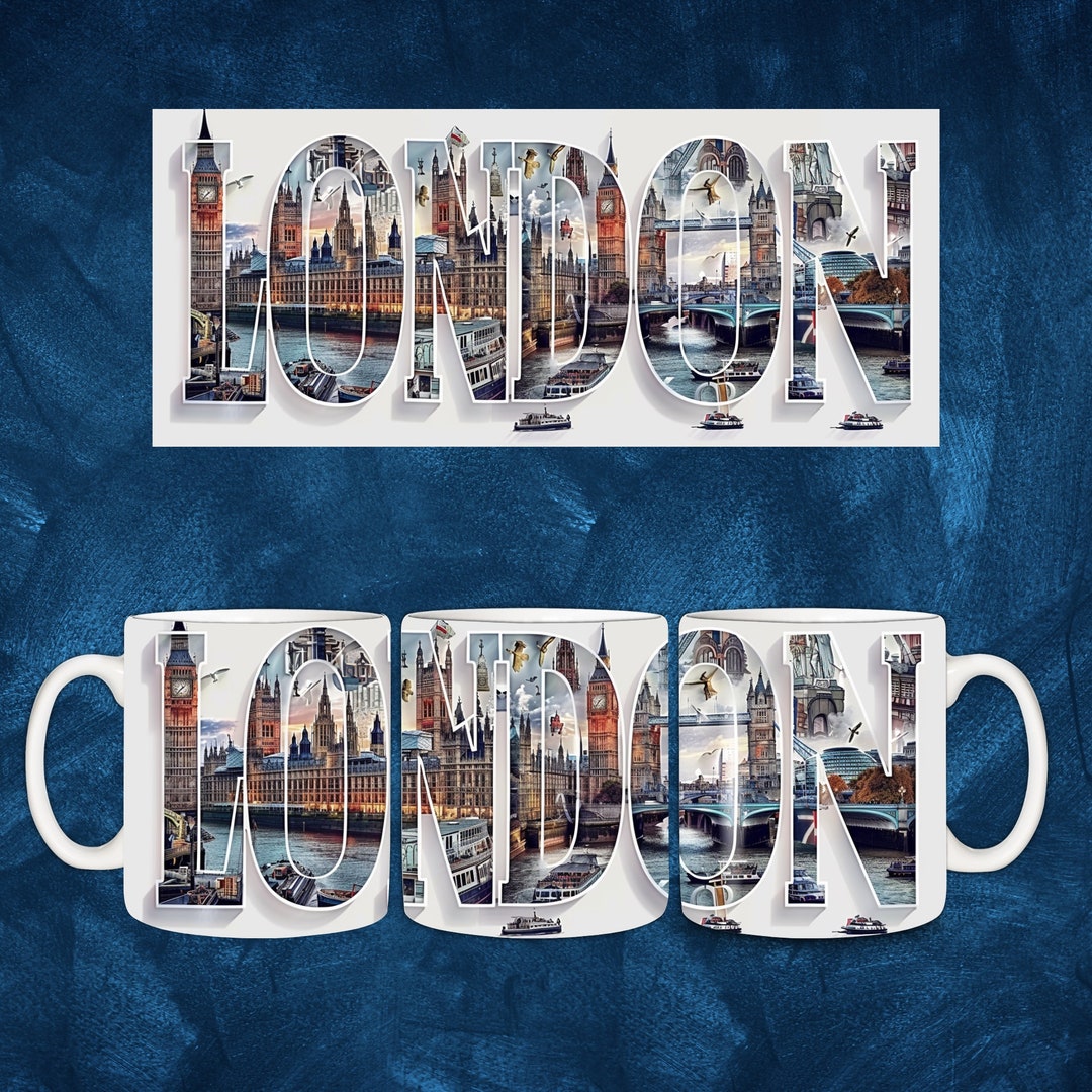 London Typography Artistic Png London City Letters With Scenery Png - Etsy
