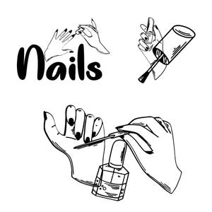 Nail Tech Life Svg Bundle, Makeup Clipart, Salon Life Vector, Nail ...