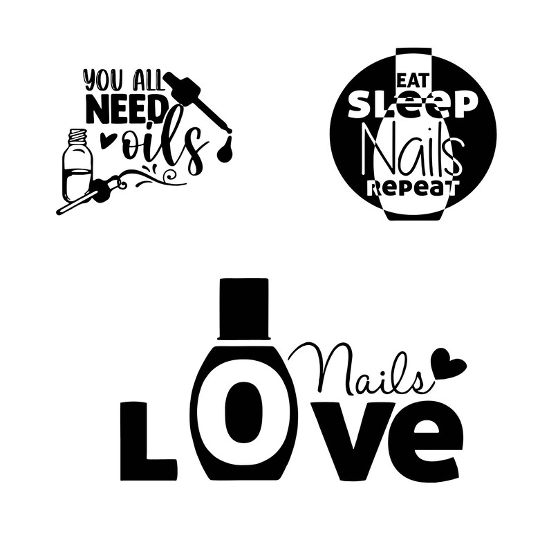 Nail Tech Life Svg Bundle, Makeup Clipart, Salon Life Vector, Nail ...