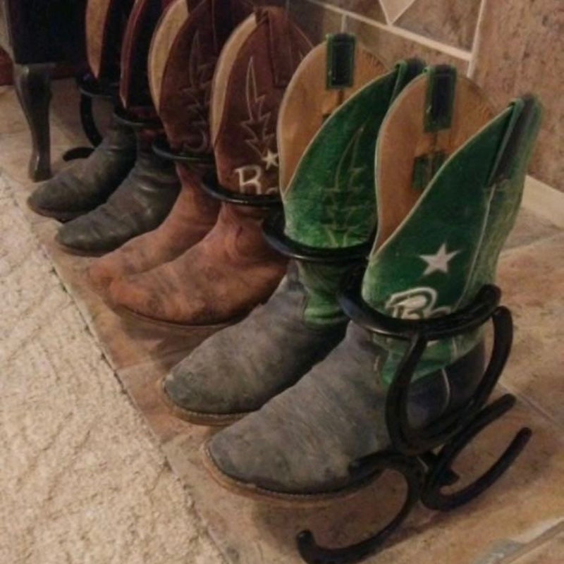 Horseshoe Boot Rack - Etsy