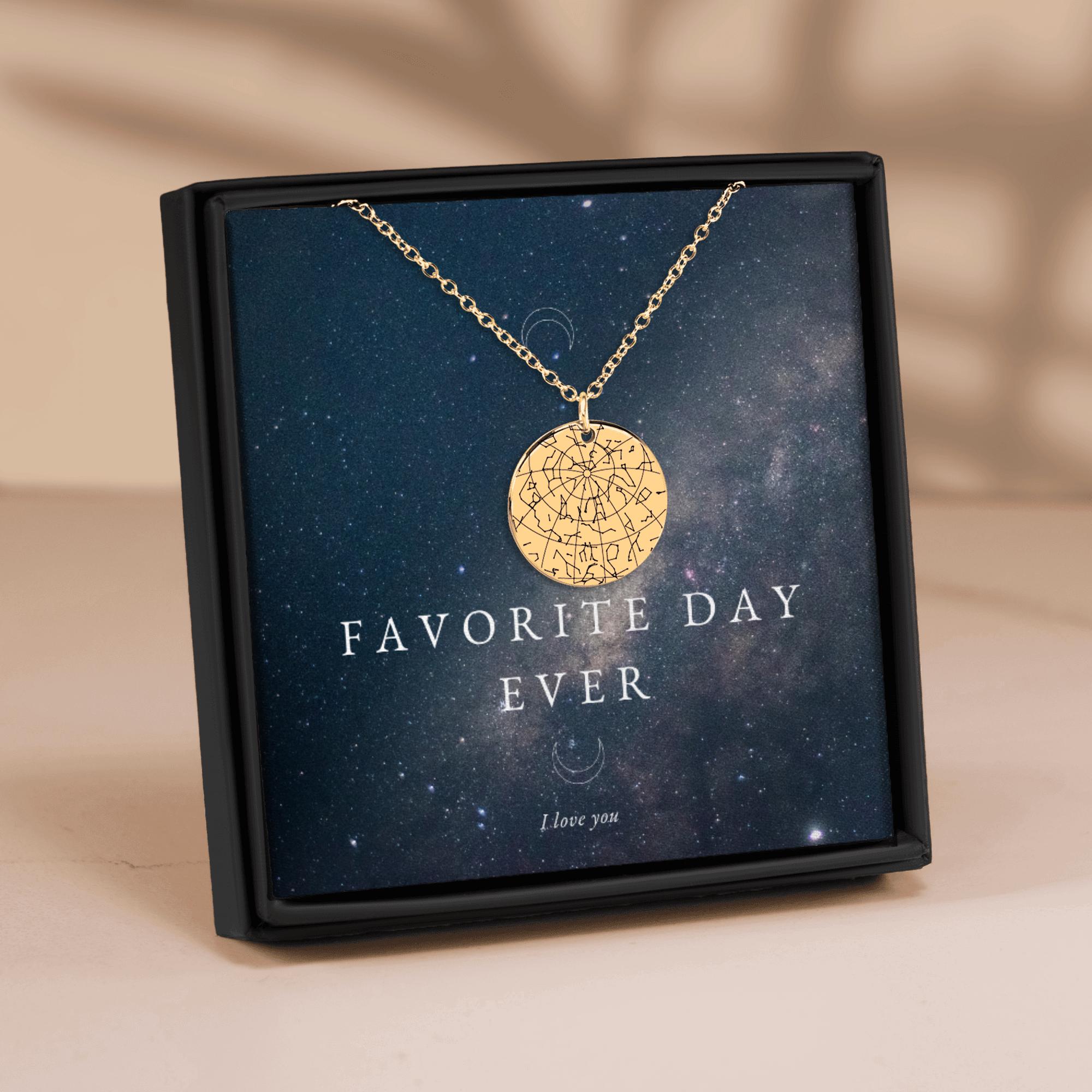 Custom Star Map Necklace, Anniversary Gift, Wedding Gift, Graduation ...