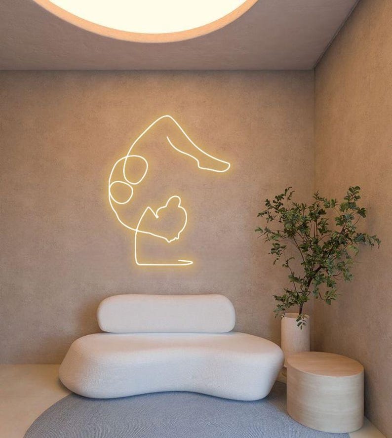Custom Neon Sign | Neon Sign | Yoga Sign | LED Neon Light| Neon Pilates ...