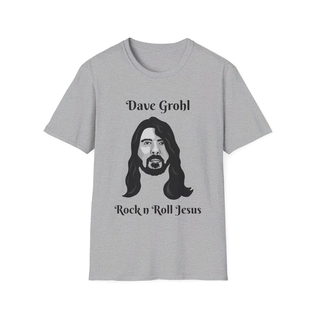 Dave Grohl Rock N Roll Jesus Foo Fighters Unisex T-shirt Music Graphic ...