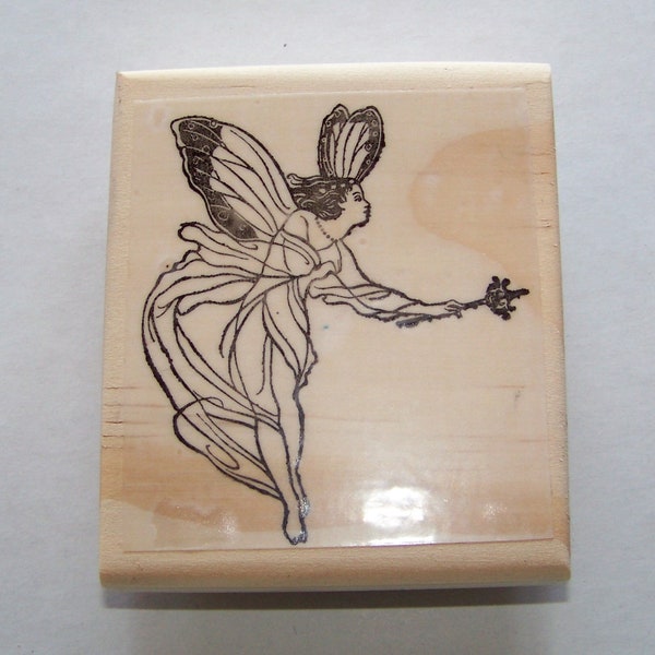 Fairy Rubber Stamp - Etsy
