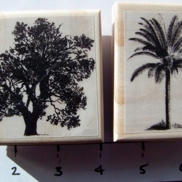 Tree Rubber Stamp - Etsy