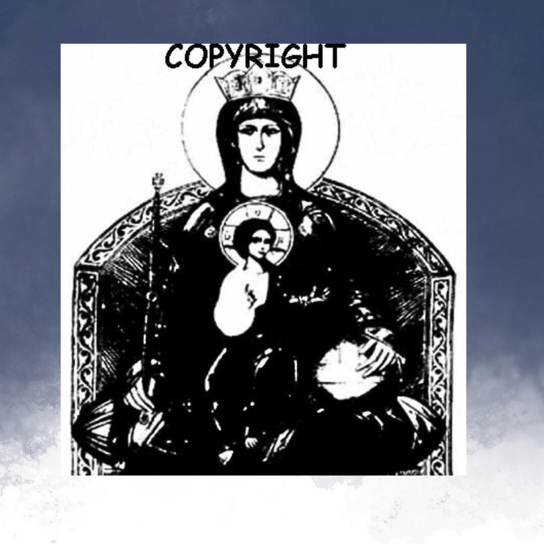 Mother Mary Baby Jesus Rubber Stamp Spiritual Religious New Mounted ...