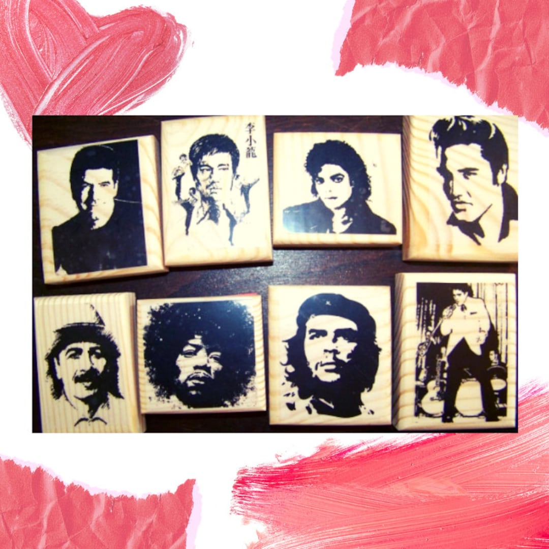 Celebrity Rubber Stamp Limited Edition Celebrities New Rubber Stamps - Etsy