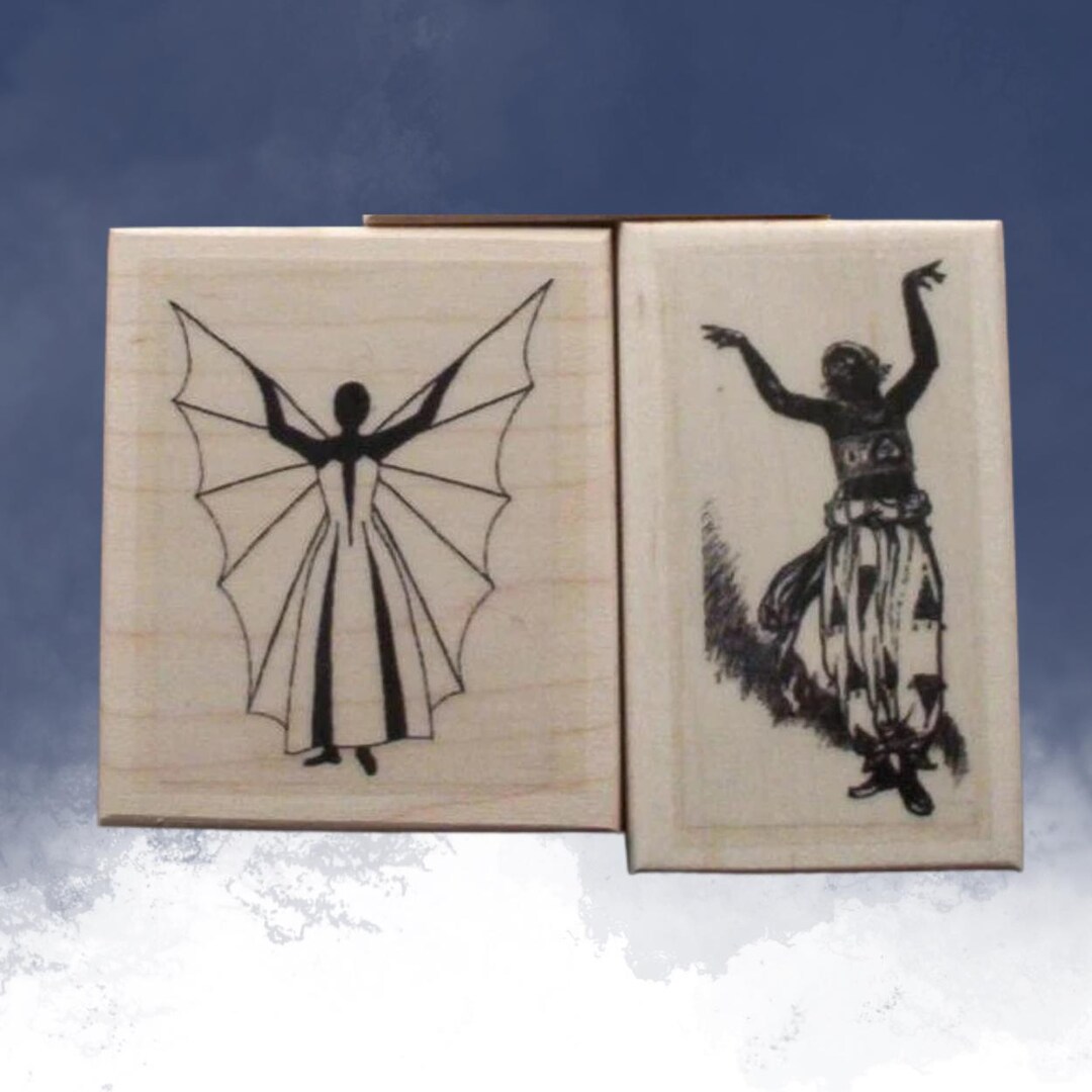 Dancer Rubber Stamps: Goddess & Praising Ladies, Mounted Set - Etsy