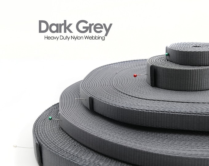 Nylon Webbing by the Yard 27 Colors 5/8 Inch 1 Inch Heavy Duty Nylon ...