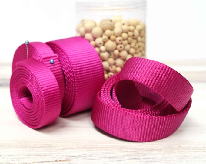 Nylon Webbing by the Yard 27 Colors 5/8 Inch 1 Inch Heavy Duty Nylon ...