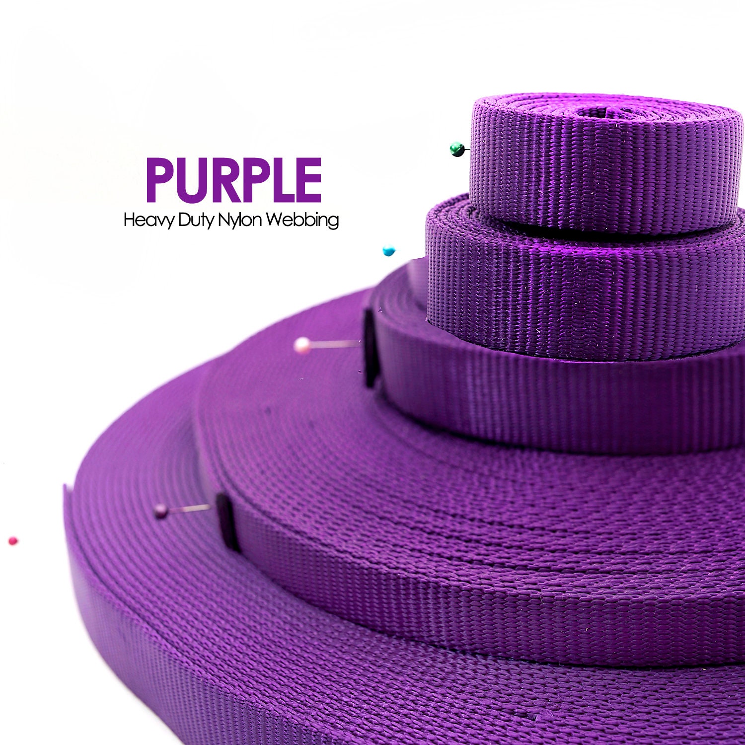 Purple Nylon Webbing Heavy Duty Purple Webbing by the Yard - Etsy