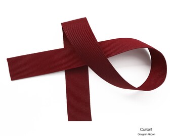 Dark Red Ribbon | Etsy