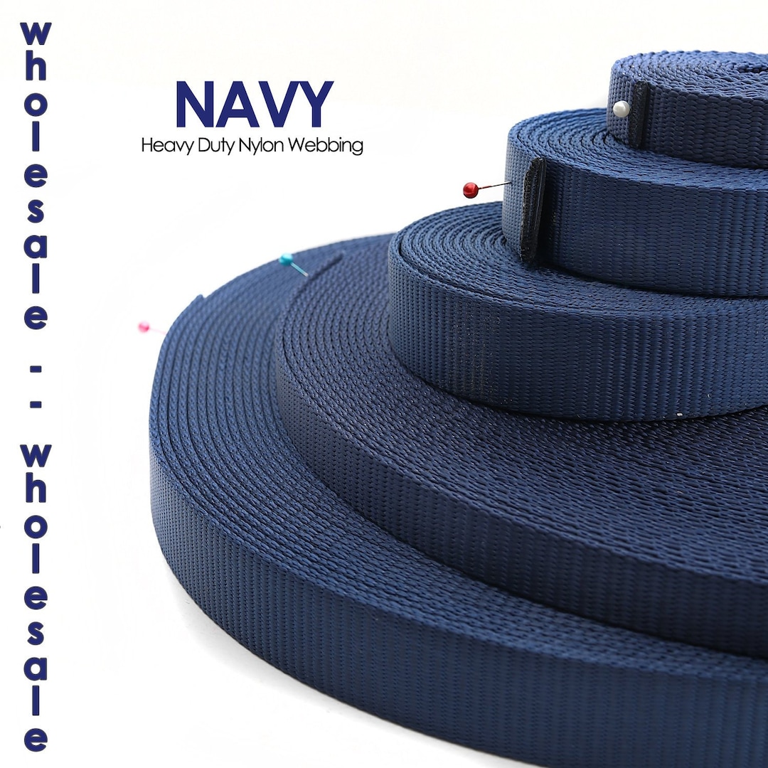 Navy Blue Nylon Webbing Wholesale Heavy Duty Dark Blue Nylon Pet Dog ...