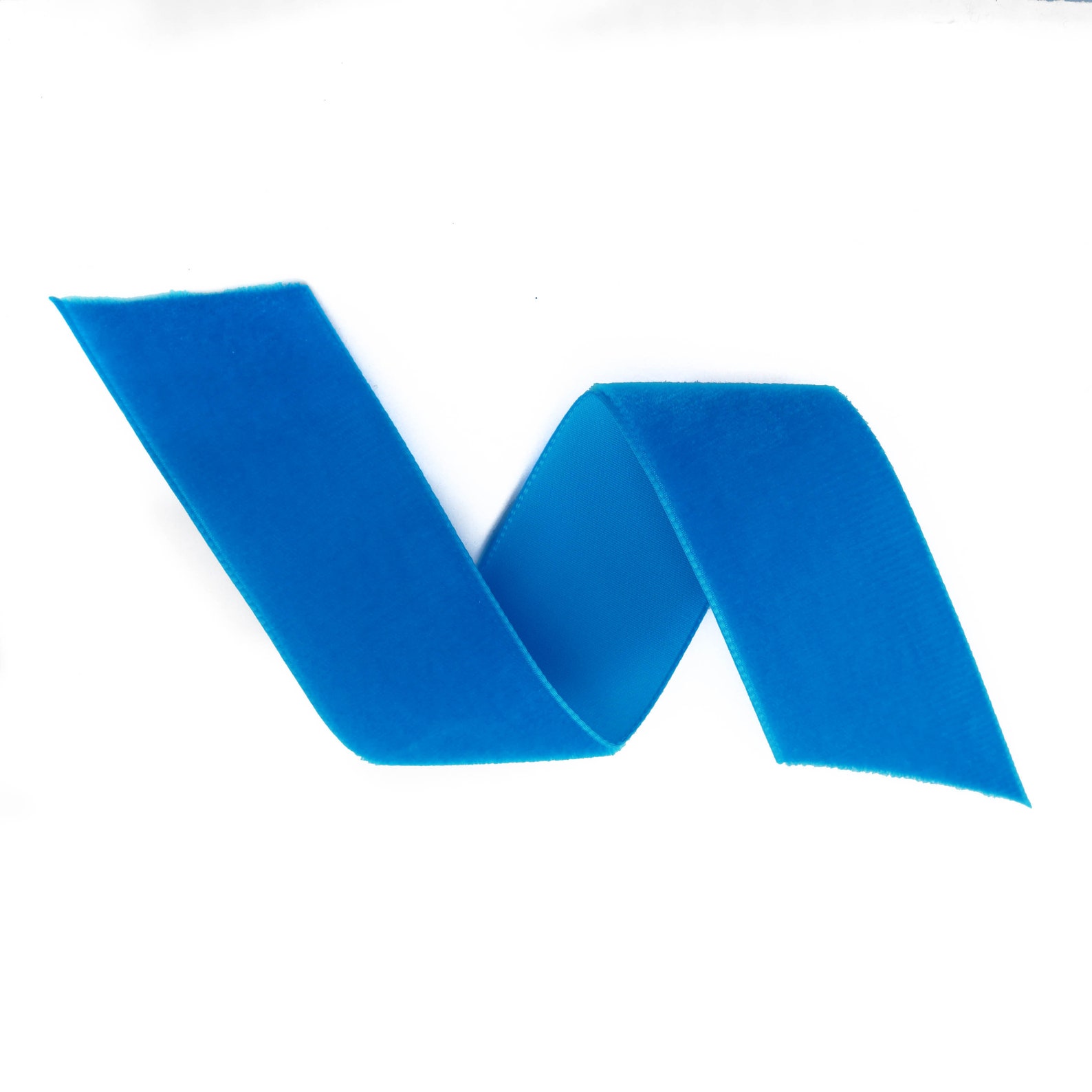 Venetian Blue Swiss Velvet Ribbon by the Yard Blue Green - Etsy