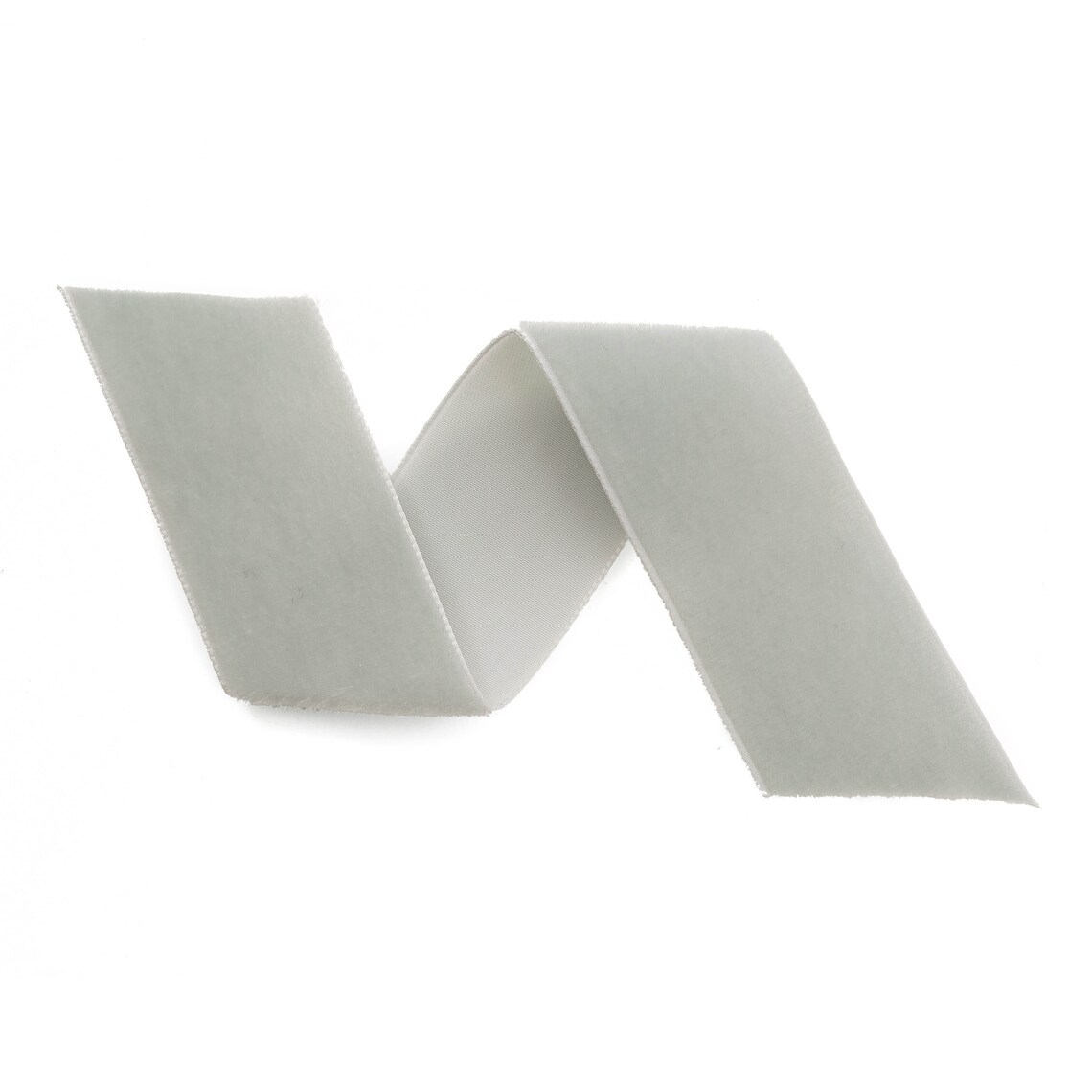 Silver Velvet Ribbon by the Yard Light Grey Wedding Velvet - Etsy