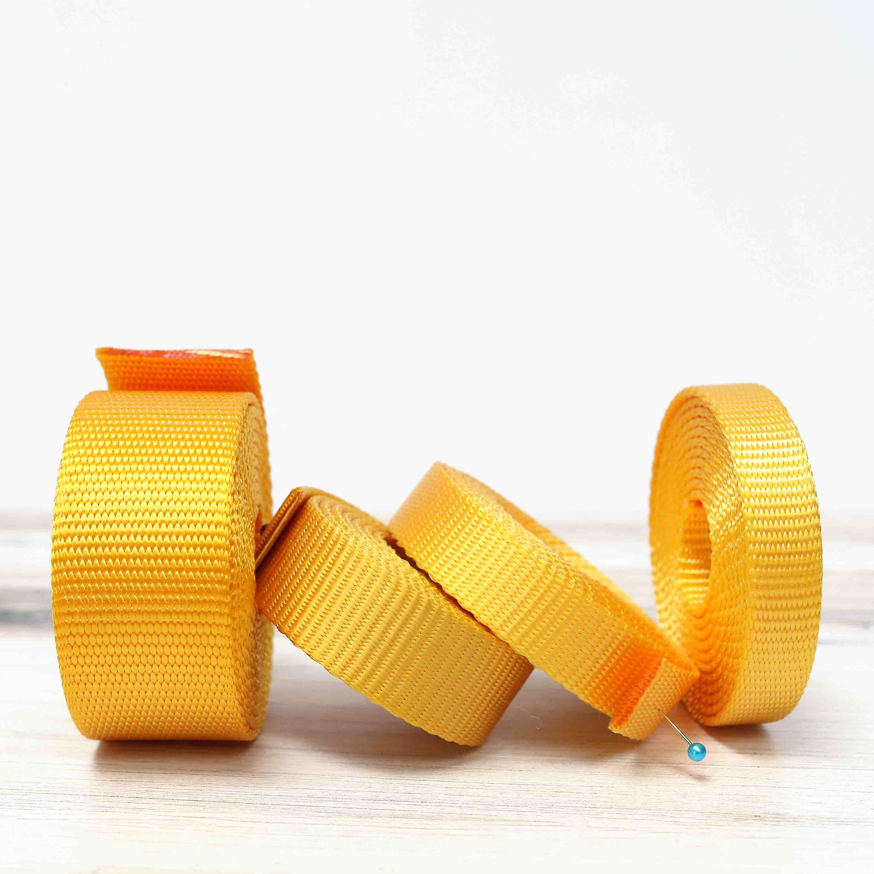 Yellow Nylon Webbing Heavy Duty Yellow Nylon Webbing by the - Etsy