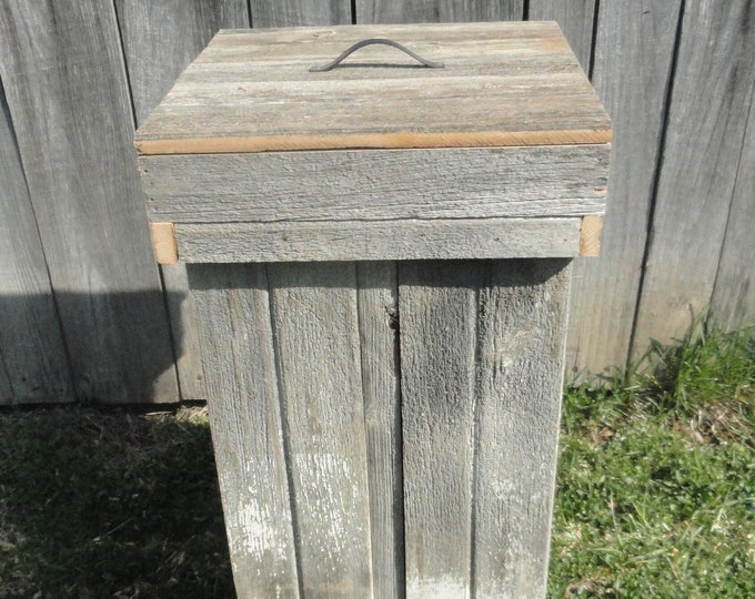 Amish Country Collectible Handmade Garbage Can With Lid - Etsy