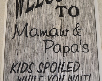 While You Wait Sign - Etsy