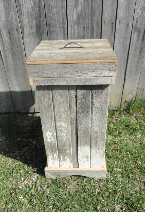 Amish Country Collectible Handmade Garbage Can With Lid - Etsy