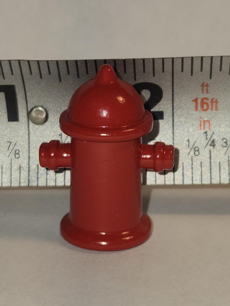 Miniature Metal Fire Hydrant for Dollhouses, HO Scale Trains, and Small ...