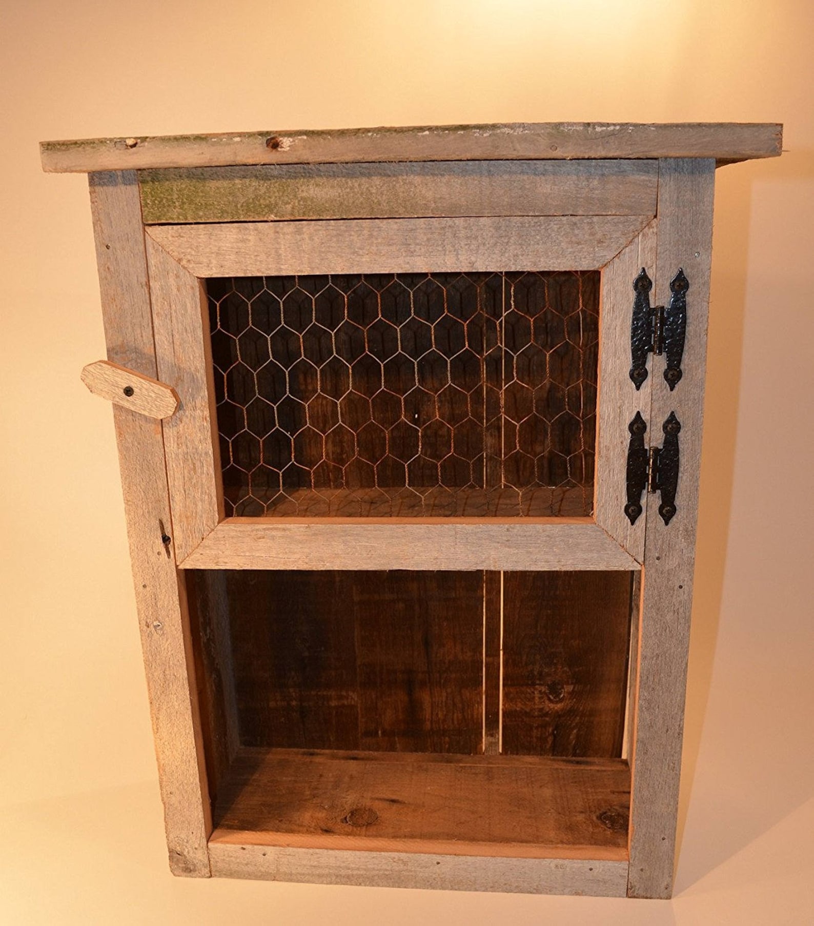 Swing Open Chicken Wire Door Barn Wood Display Country Cabinet - Etsy