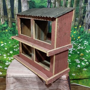 Chicken Nesting Box Wall or Floor Storage Display Cabinet Made of Barn ...