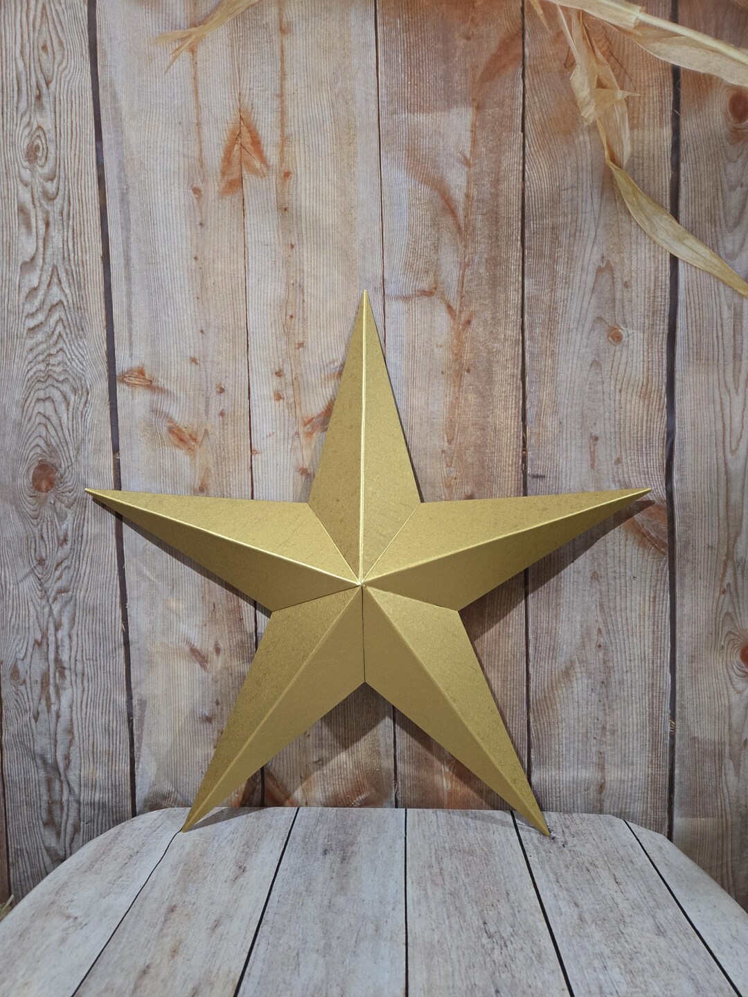 3"- 10" Solid or Rustic Metallic Gold Galvanized Metal Painted Barn ...