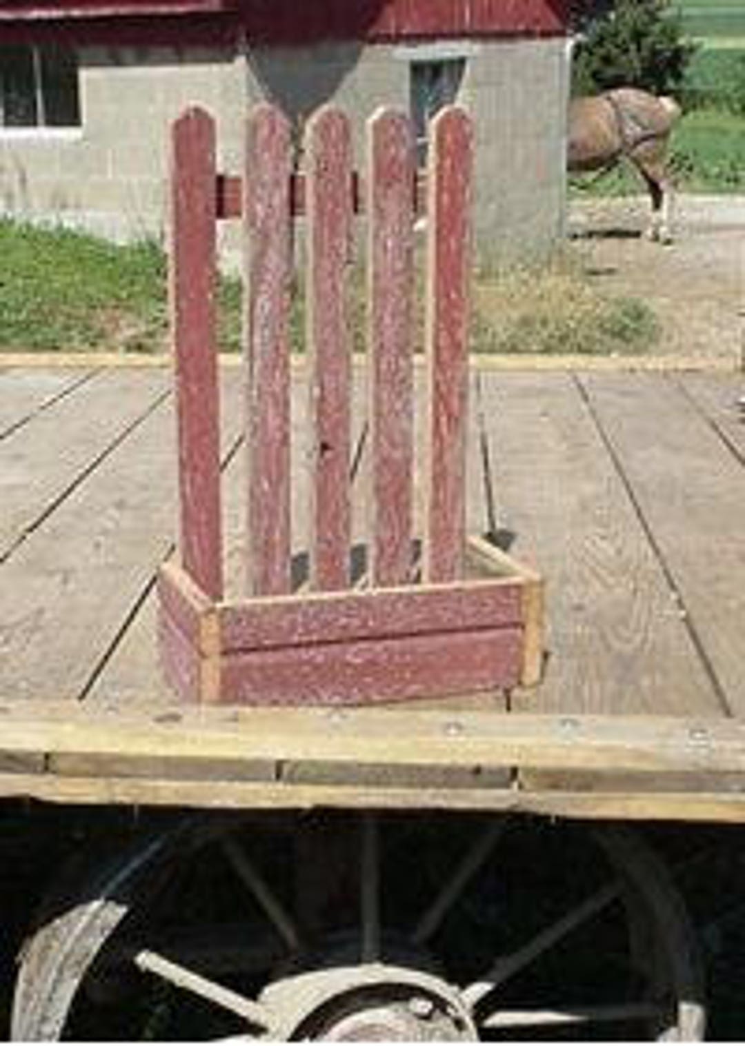 Amish Country Collectible Handmade Home and Garden Barn Wood Picket ...