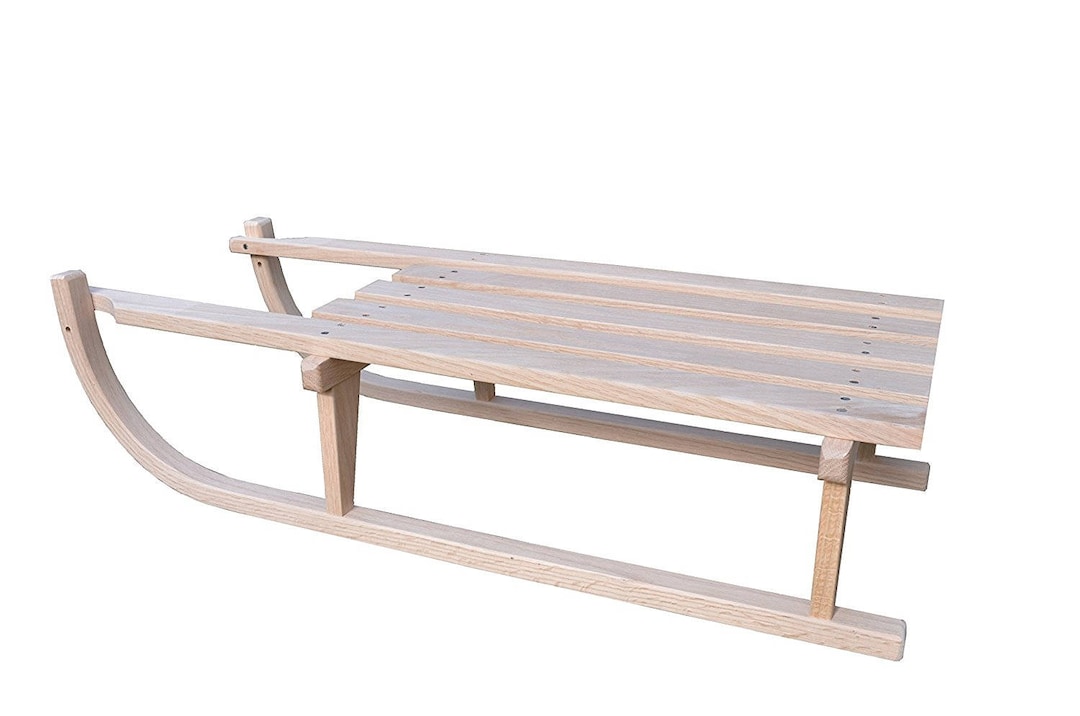 Rustic Wooden Christmas Sled: Holiday Décor, Photo Prop, Tree Stand ...