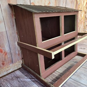 Large Functional Chicken Nesting Box Wall or Floor Mount Cabinet Made ...