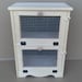 Unfinished Solid Pine Wood 2 Hole Cube Storage Organization Cabinet ...