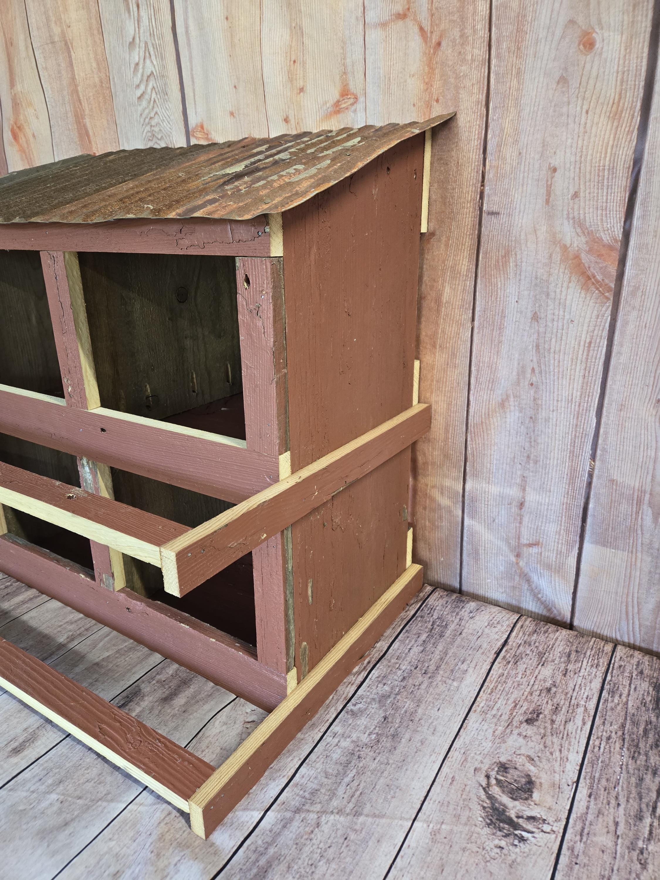 Large Functional Chicken Nesting Box Wall or Floor Mount Cabinet Made ...