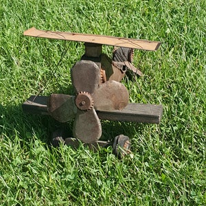 Vintage/rustic Airplane Made From Different Materials - Etsy
