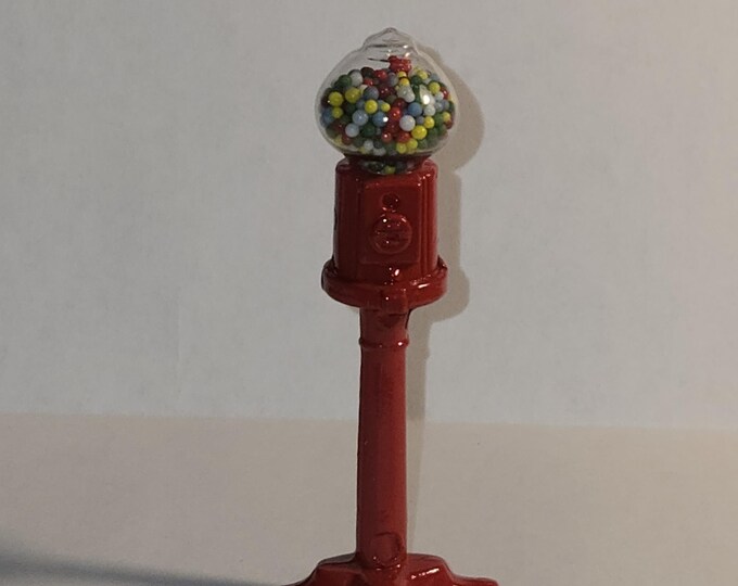 Miniature Metal Gumball Machine: Dollhouse, Train Set & Small Town ...