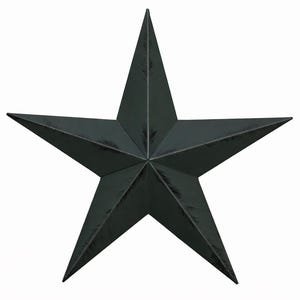 16"- 32" Solid OR Rustic Green Galvanized Metal Tin Painted Barn Star ...