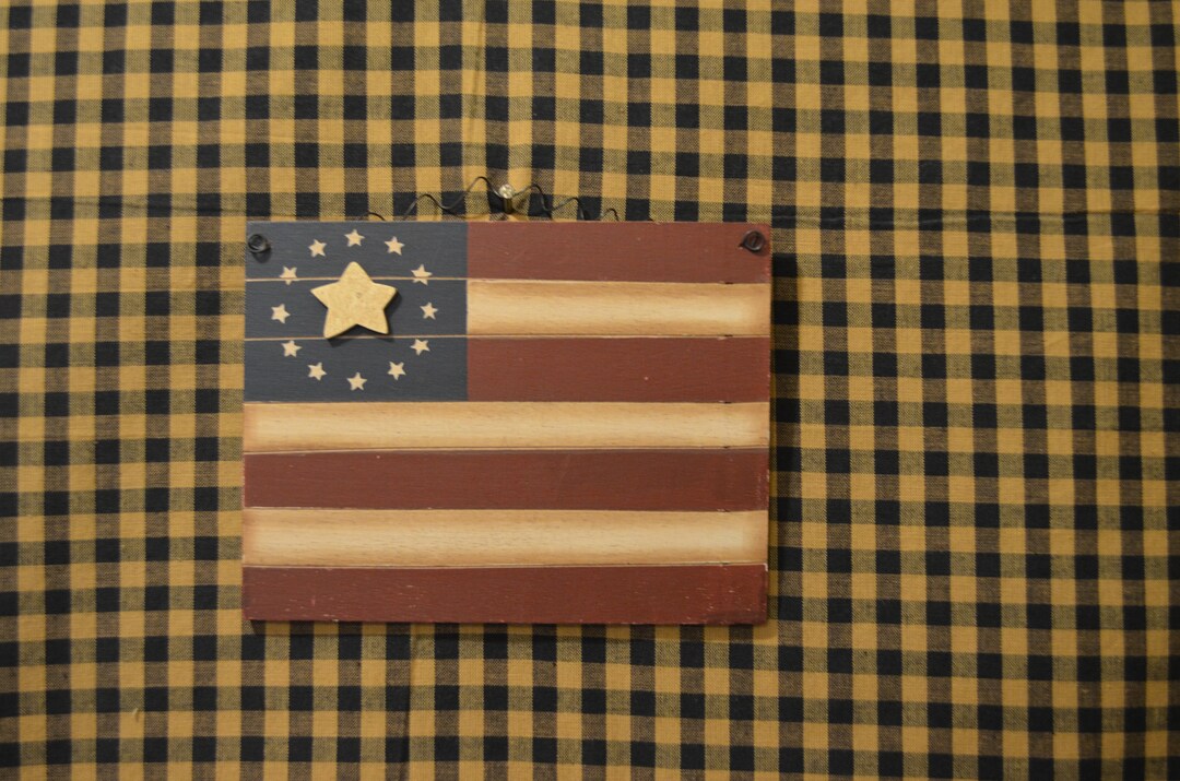 Wooden Cowpens Flag or 3rd Maryland Flag Red White and Blue - Etsy