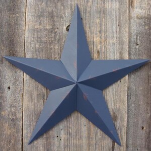 16"- 32" Solid OR Rustic Whale Blue Galvanized Metal Tin Painted Barn ...