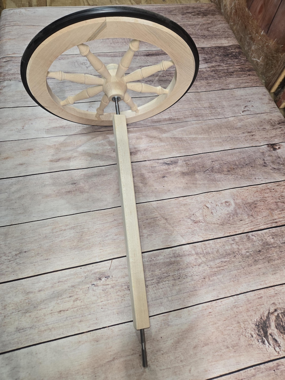 Handcrafted Amish Tea Cart Replacement Wheel Axle for Rustic Country ...