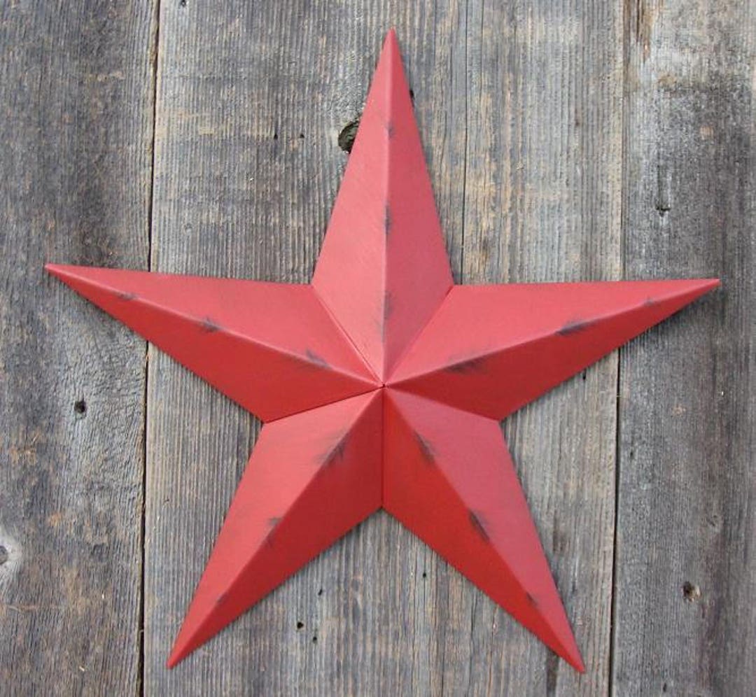 16"- 32" Solid OR Rustic Radiant Red Galvanized Metal Tin Painted Barn ...