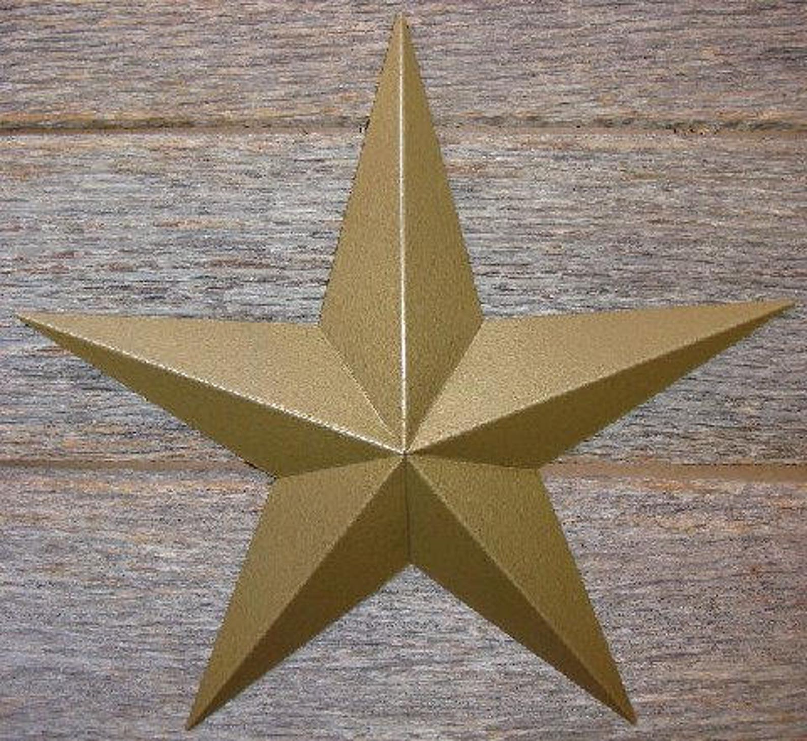 96" Metallic Hammered Gold Galvanized Metal Tin Painted Barn Star ...