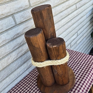 Handmade Nautical Seaside Small Pier Post Decoration With Rope Deck ...
